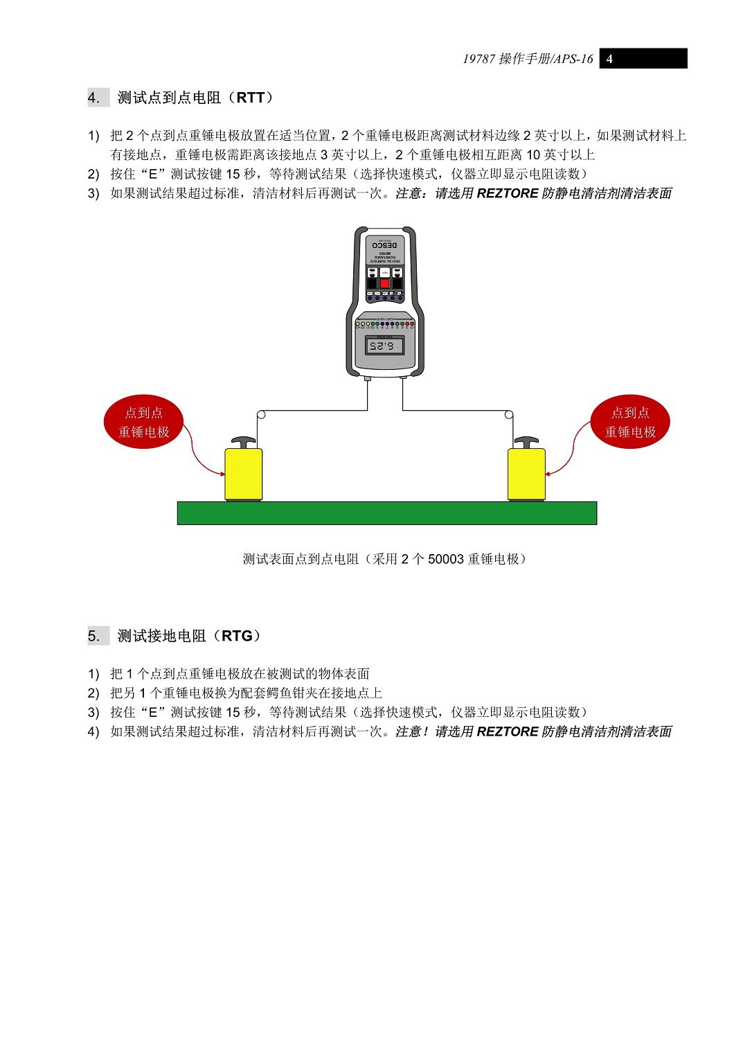 原装美国 19787 19290 重锤表面电阻测试仪兆欧仪-阿里巴巴