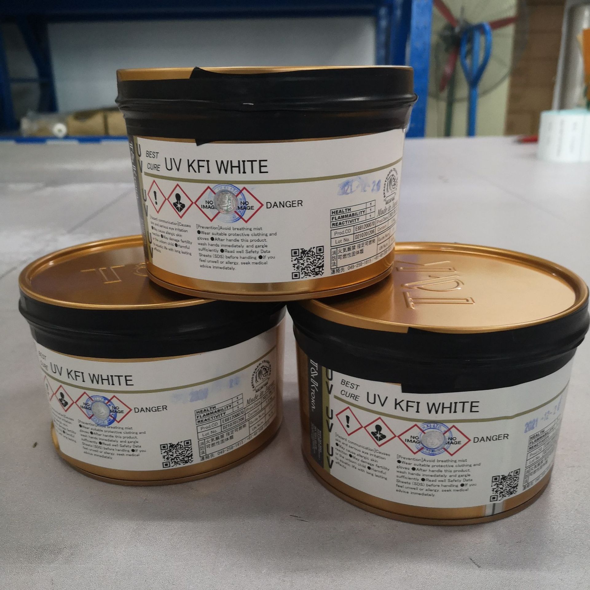 日本东华TOKA UV KFI白墨 虎头UV KFI系列白墨 凸版KFI高附着力-阿里巴巴