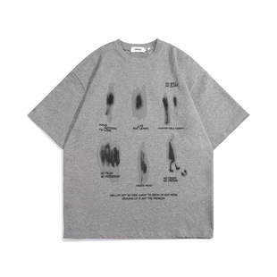 UNINHIBITEDNESS|2024夏季复古卡通印花潮流高街宽松男女休闲短袖-阿里巴巴