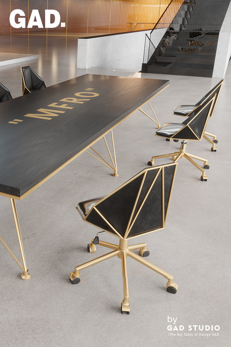 GAD đơn giản hiện đại bàn ghế hội nghị kết hợp bàn văn phòng bàn làm ...