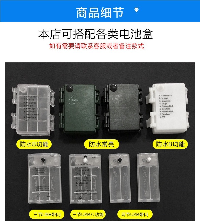 拉拉泡尖泡灯串圣诞节日彩灯Mini树灯户外防水UL588亚马逊源头厂-阿里巴巴