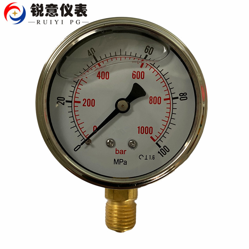 0-100MPA耐震压力表 100MPA 1000kg 15000psi 1000bar 160MPA仪表-阿里巴巴