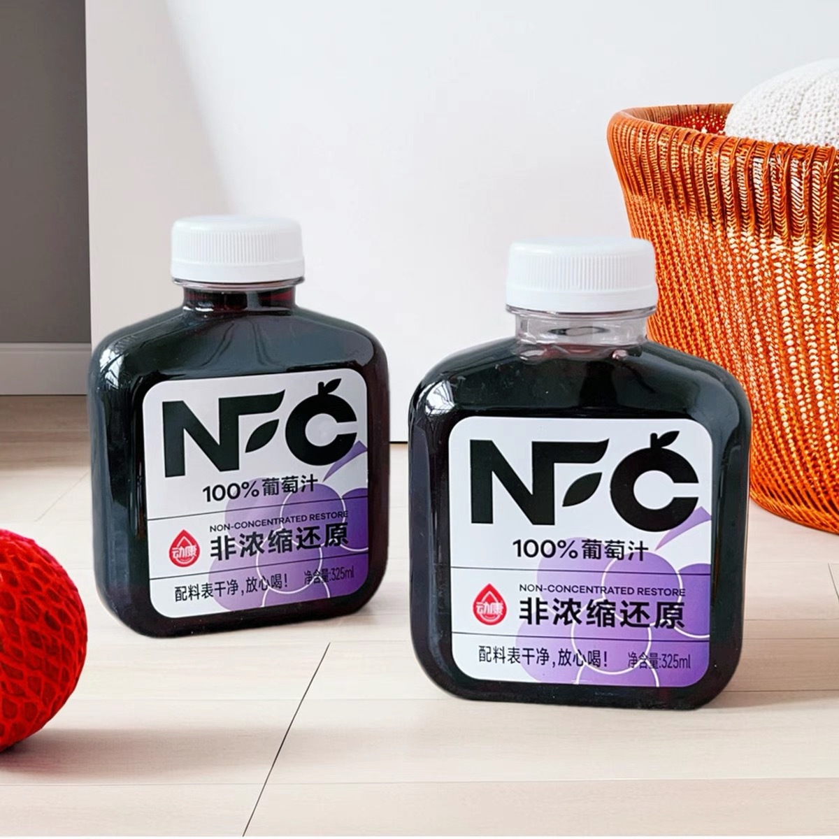 动康果汁NFC非浓缩还原果汁 杨梅汁苹果汁 橙汁 葡萄汁325ml*20瓶-阿里巴巴