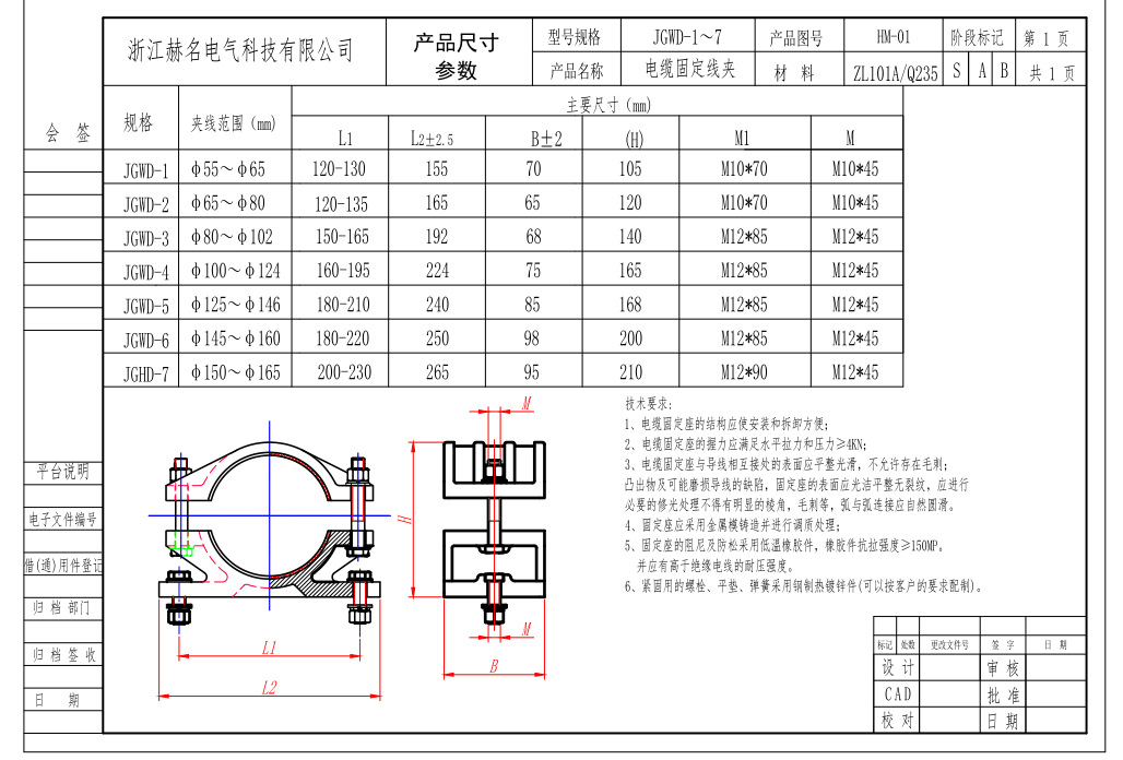 绕性JGHD-3高压电缆固定夹 玻璃钢单孔电缆夹 复合电缆卡固定夹-阿里巴巴