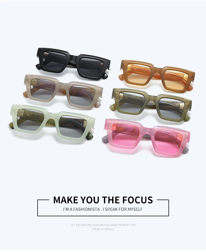 欧美热销方形太阳镜水墨大理石纹高级感墨镜跨境时尚潮流街拍眼镜-阿里巴巴