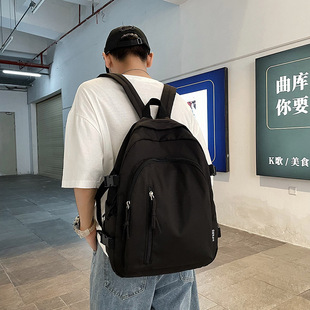 LIPANO 日系ins书包女韩版初中生背包高中学生纯色大容量双肩包男-阿里巴巴