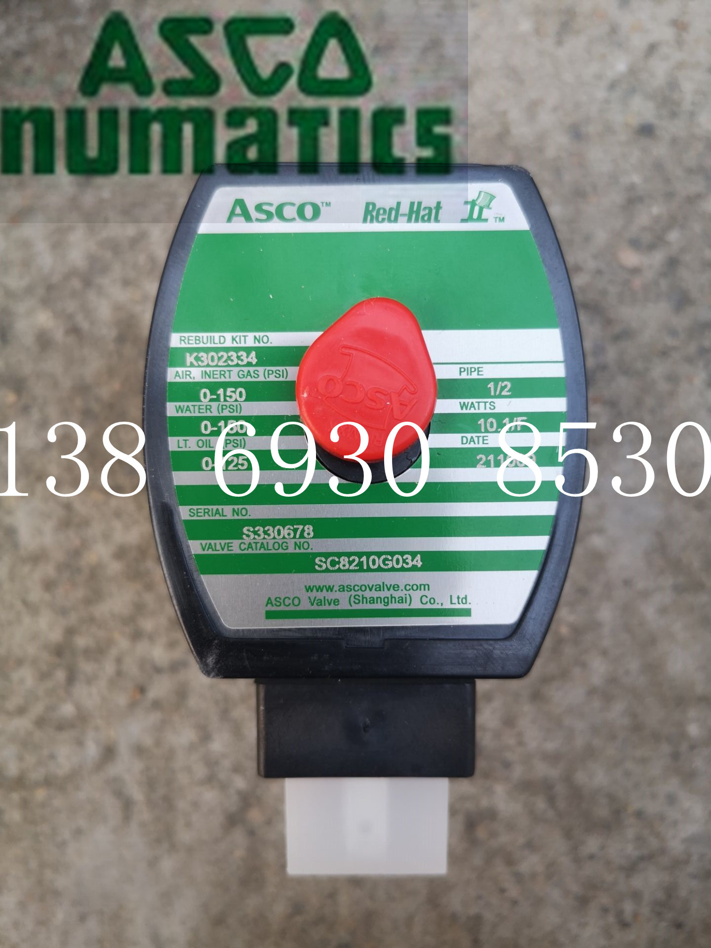 美国ASCO两位两通直动式电磁阀SC8210G034 AC22V十周货期-阿里巴巴