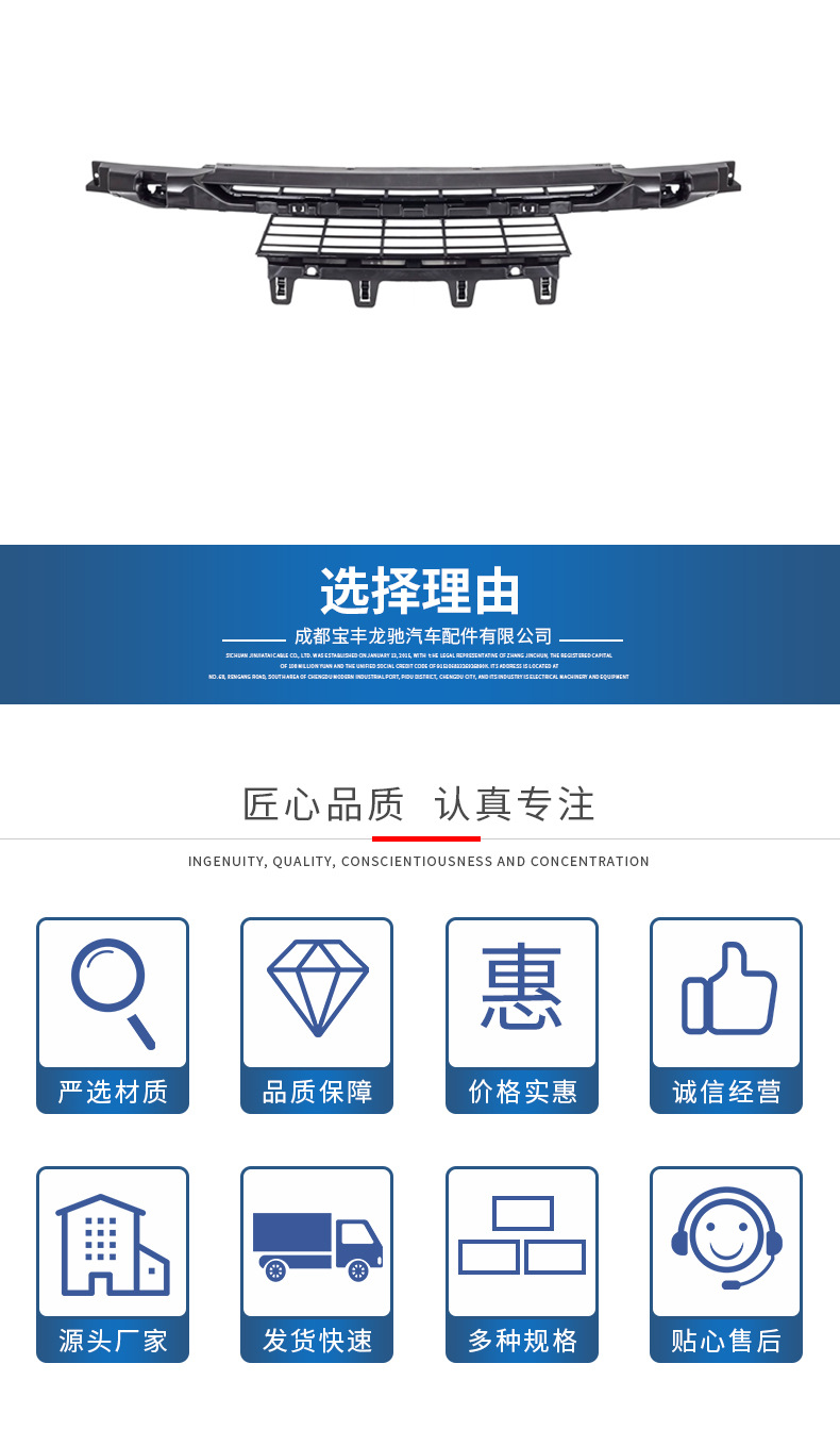 51117386155适用于宝马3系F35LCI 前杠下格栅进气口 配件-阿里巴巴
