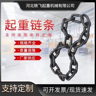定制起重链条 6mm-50mm工业吊装护栏链条吊具 G80起重链条-阿里巴巴
