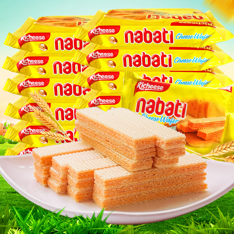 印尼进口丽芝士nabati纳宝帝奶酪威化饼干休闲小零食整箱食品批发-阿里巴巴