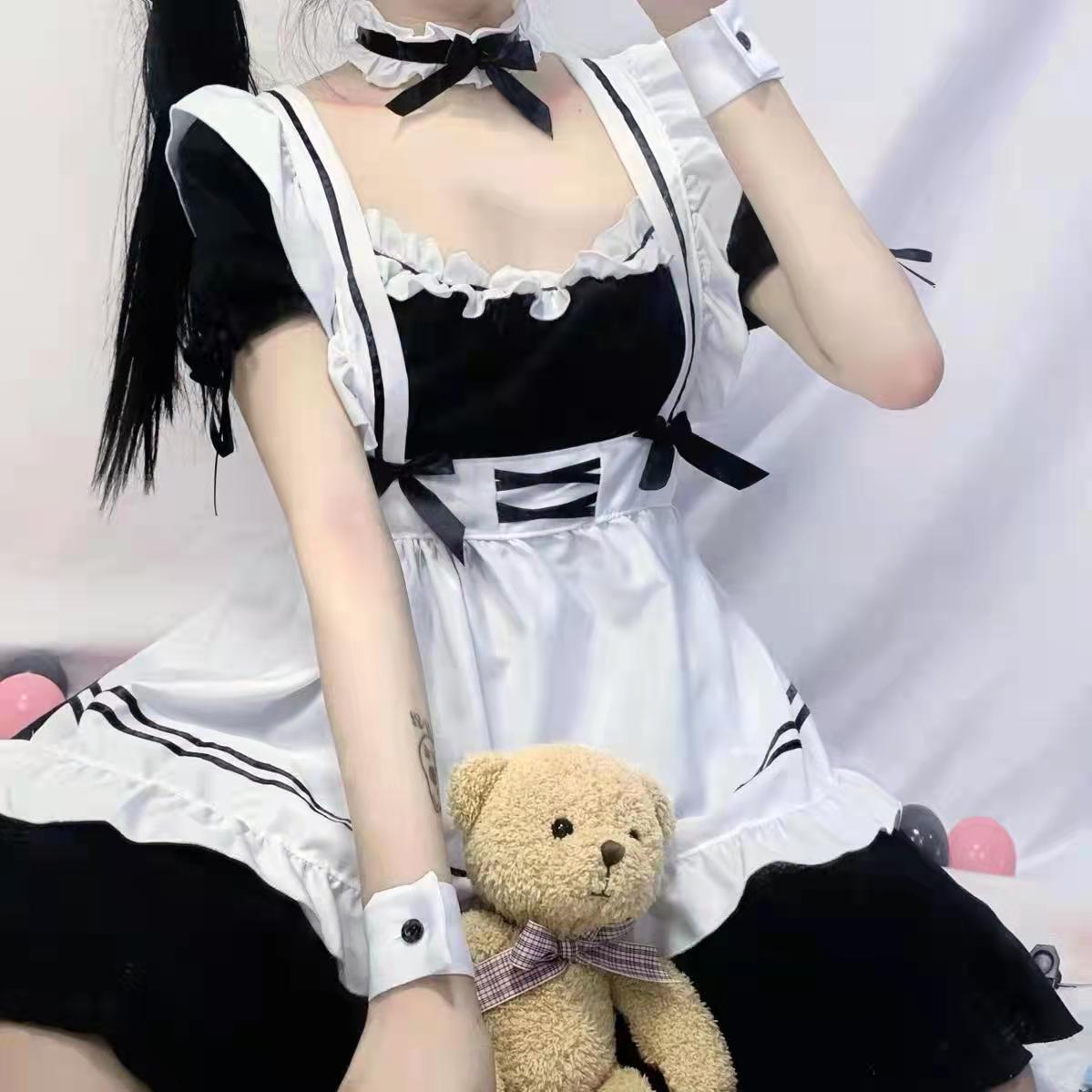 奇迹暖暖女仆装cos可爱女佣女装大佬lolita连衣裙洛丽塔cosplay服-阿里巴巴