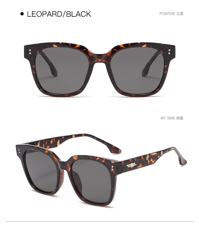 落日色眼镜黑框茶色渐变腮红墨镜女ins风太阳镜潮紫外线UV400-阿里巴巴