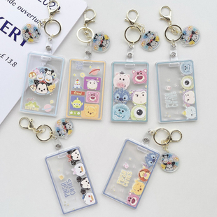 key Mouse Keychain School Bag Charm Toy Story Id Card Holder-阿里巴巴