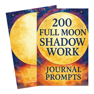 跨境新品 200 FULL MOON SHADOW WORK 200个满月阴影工作日记提示-阿里巴巴