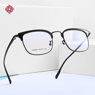 CS26034合金眼镜框女眼镜架男近视眼镜可配度数镜框批发49-21-143-阿里巴巴