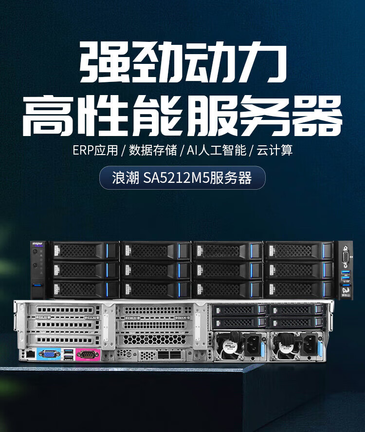 浪潮 INSPUR SA5212M5 2U双路 机架式数据库高性能ITCE产品服务器-阿里巴巴