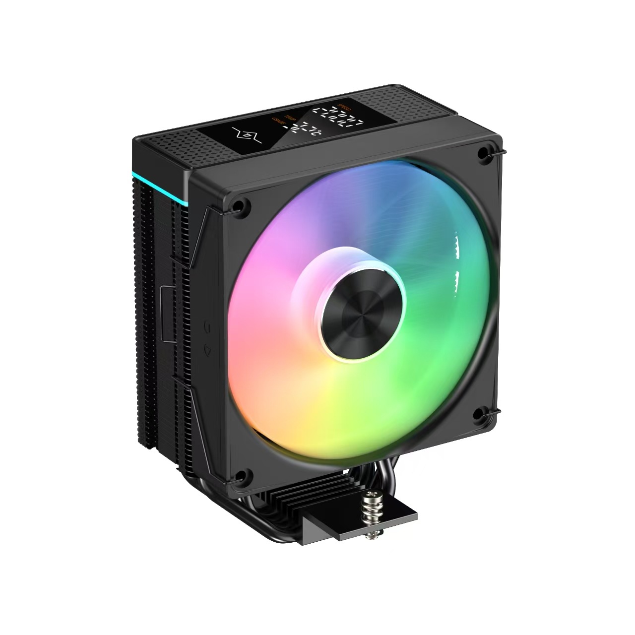 天极风J15 ARGB智能顶盖数显版CPU散热器4热管支持115X 18XX AMD-阿里巴巴