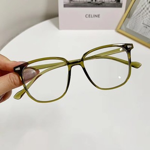 2022新款TR90超轻文艺复古方形平光镜ins风素颜可配近视潮流男女-阿里巴巴