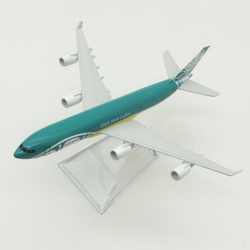 16CM加勒比海航空A340 合金实心飞机模型厂家直销工艺品玩具-阿里巴巴