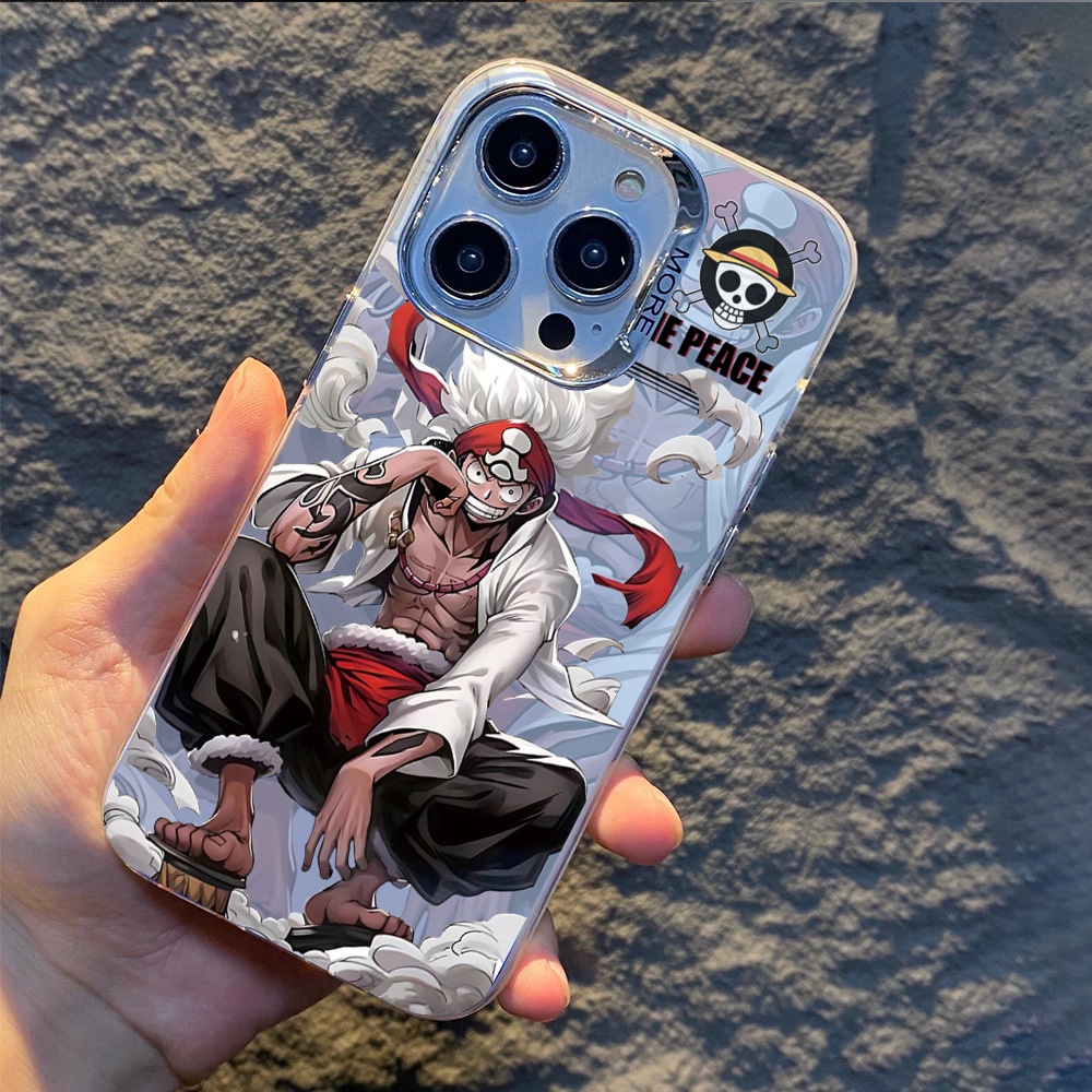 外贸爆款PC硬15动漫IMD双层彩银壳5档路飞海贼王手机壳苹果14电镀-阿里巴巴