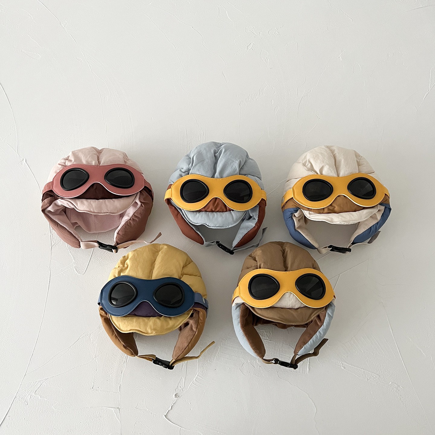 可拆卸护目镜儿童雷锋帽冬季加厚防风滑雪帽男女童防寒保暖护耳帽-阿里巴巴