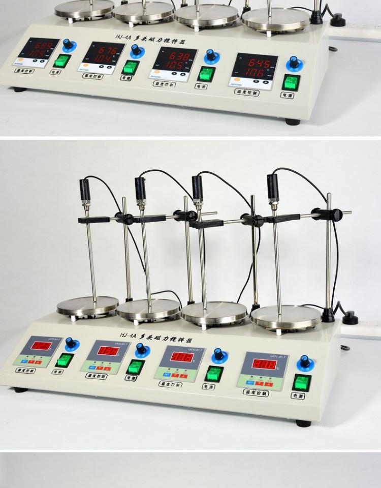 实验室HJ-4四联HJ-6A六联多头磁力加热搅拌机数显恒温磁力搅拌器-阿里巴巴