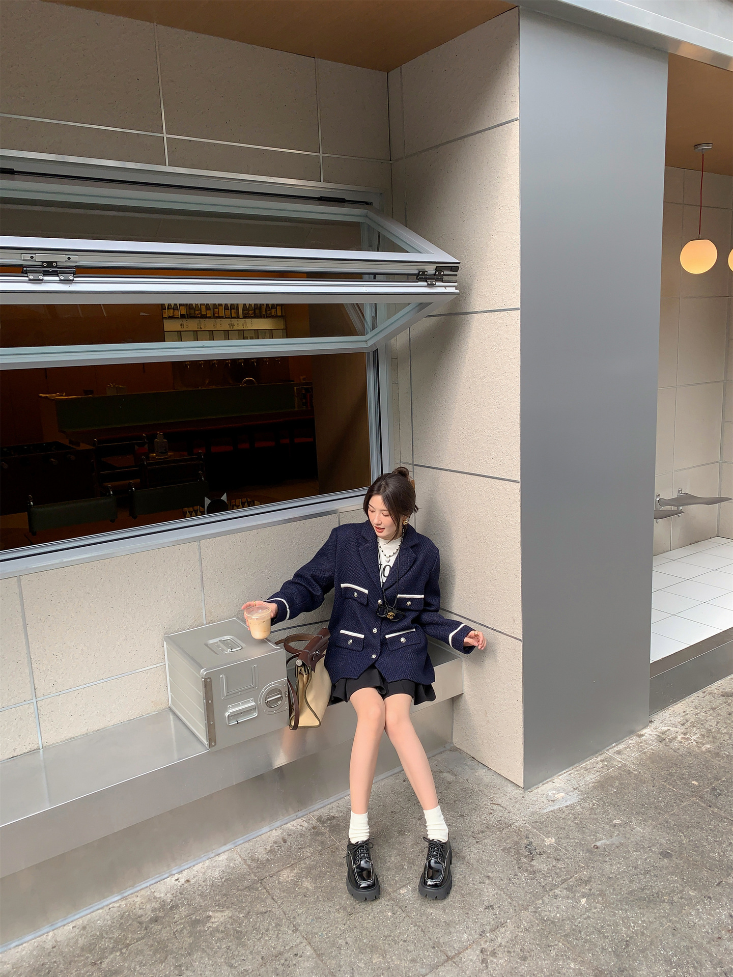 CHIKO Vicki Square Toe Block Heels Oxfords Shoes