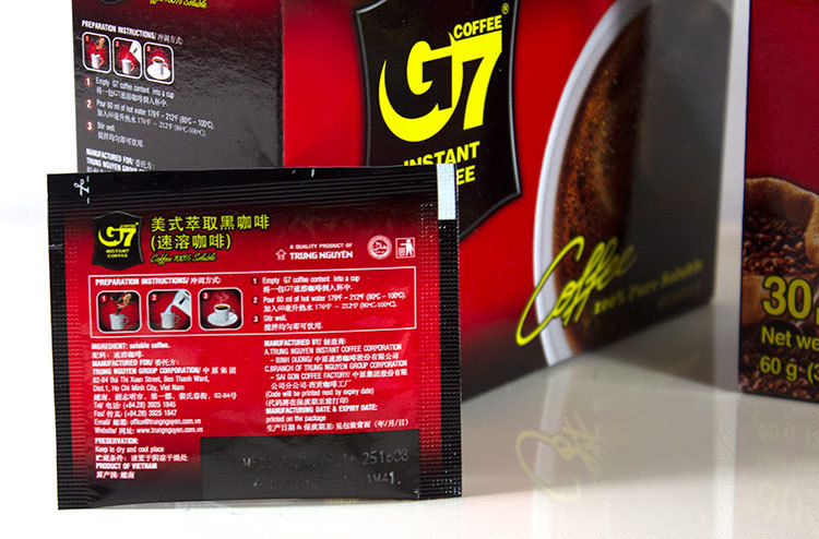 进口越南G7咖啡中原G7纯黑咖啡粉无蔗糖食品电商直播一件代发-阿里巴巴