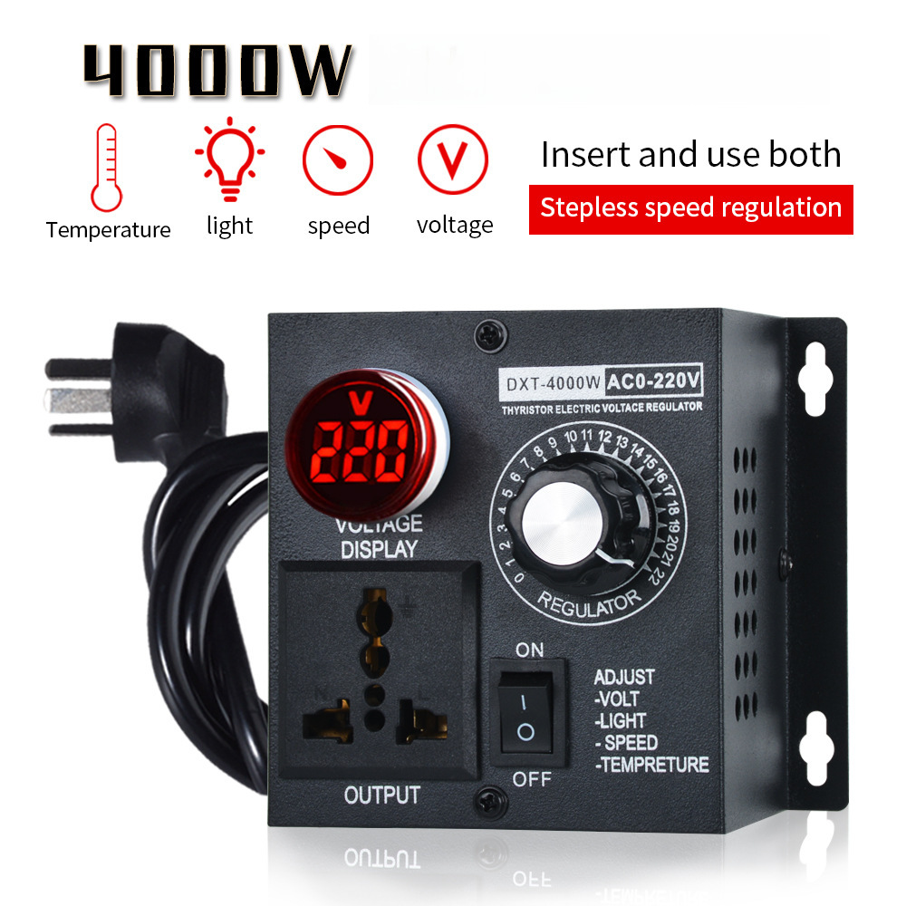 Single-phase Electronic Voltage Regulator Ac Drum Fan Speed Control ...