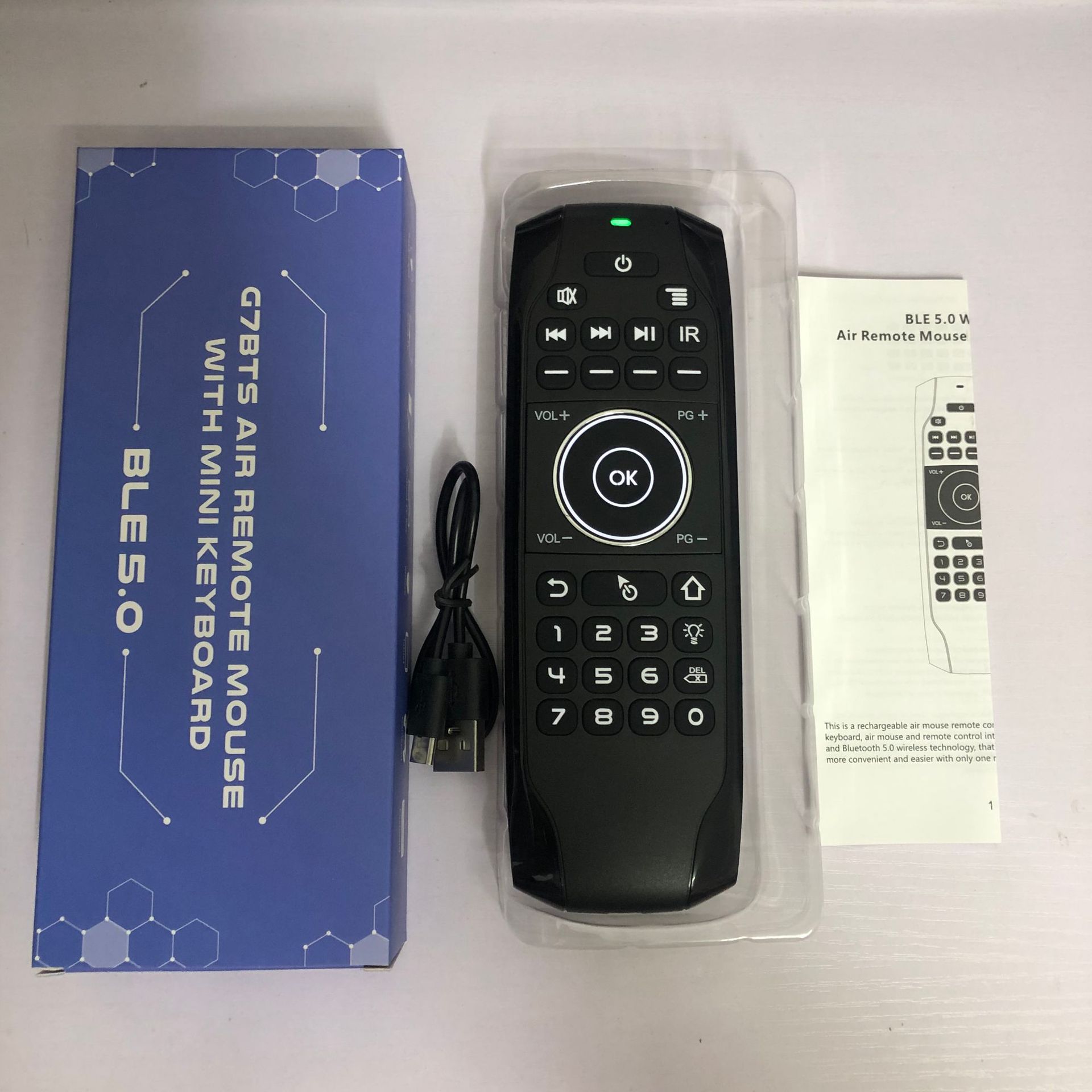 G60S PRO 2.4G无线体感双面飞鼠G7BTS蓝牙遥控器内置电池背光键盘-阿里巴巴