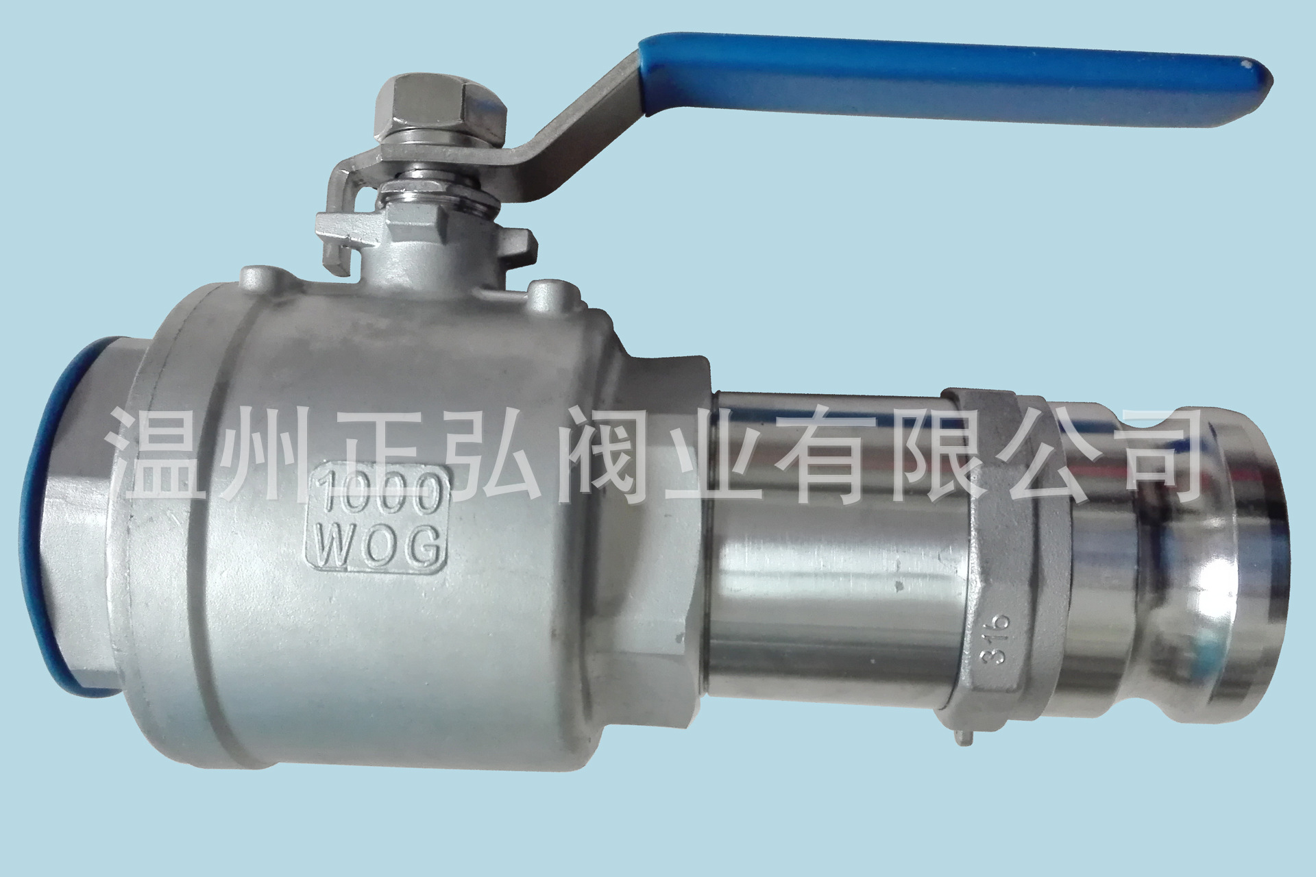 Q11F-16P不锈钢两片式内螺纹球阀 DN20内丝1000WOG阀门3/4价格-阿里巴巴