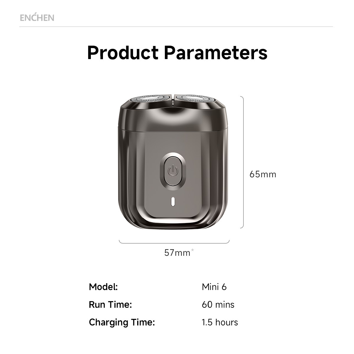 ENCHEN 映趣剃须刀 mini6 口袋式迷你剃须刀 英文版（外贸款）-阿里巴巴