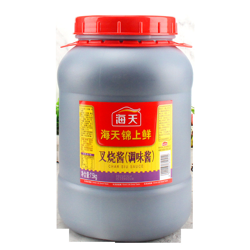 海天锦上鲜叉烧酱7.5kg*桶商用餐饮装蜜汁叉烧烤肉红烧肉排骨腌制-阿里巴巴