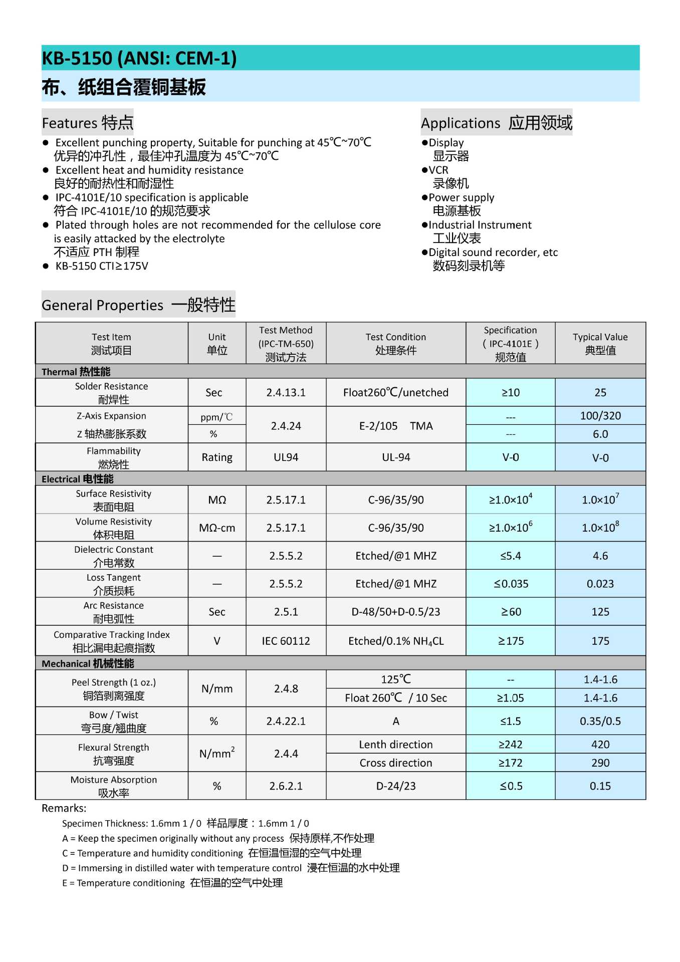 CEM-1单面覆铜板KB-5150尺寸40.5*48.5板厚1.6mm铜厚1oz/0-阿里巴巴