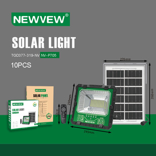 NEWVEW跨境新款500W户外照明墙挂工作应急太阳能投光灯SolarLight-阿里巴巴