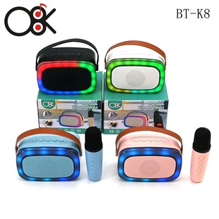 跨境无线蓝牙K歌音箱麦克风音响一体机BT-K8小音箱厂家批发-阿里巴巴