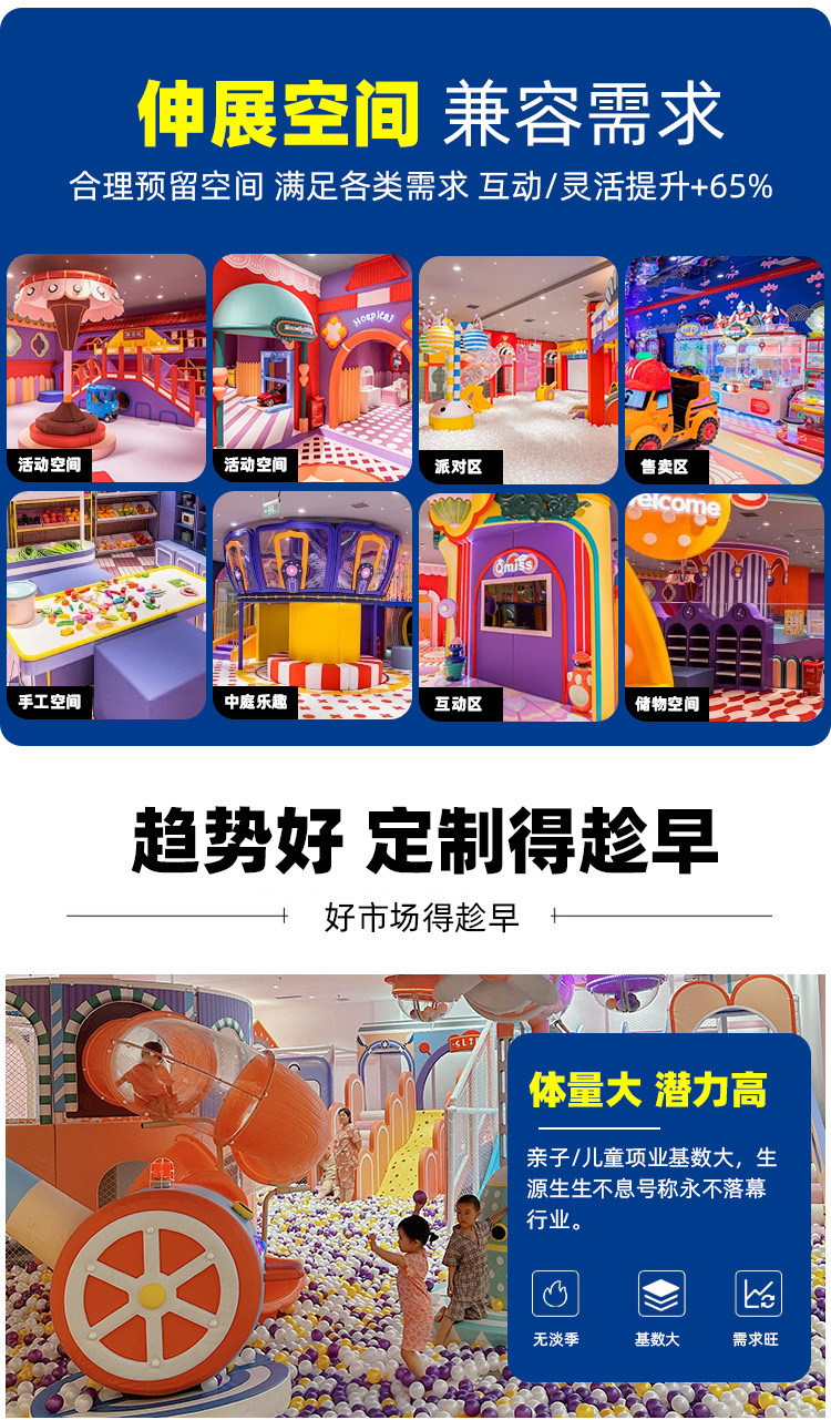 大型室内淘气堡儿童乐园EPP游乐场设备亲子餐厅益智互动设施新款-阿里巴巴