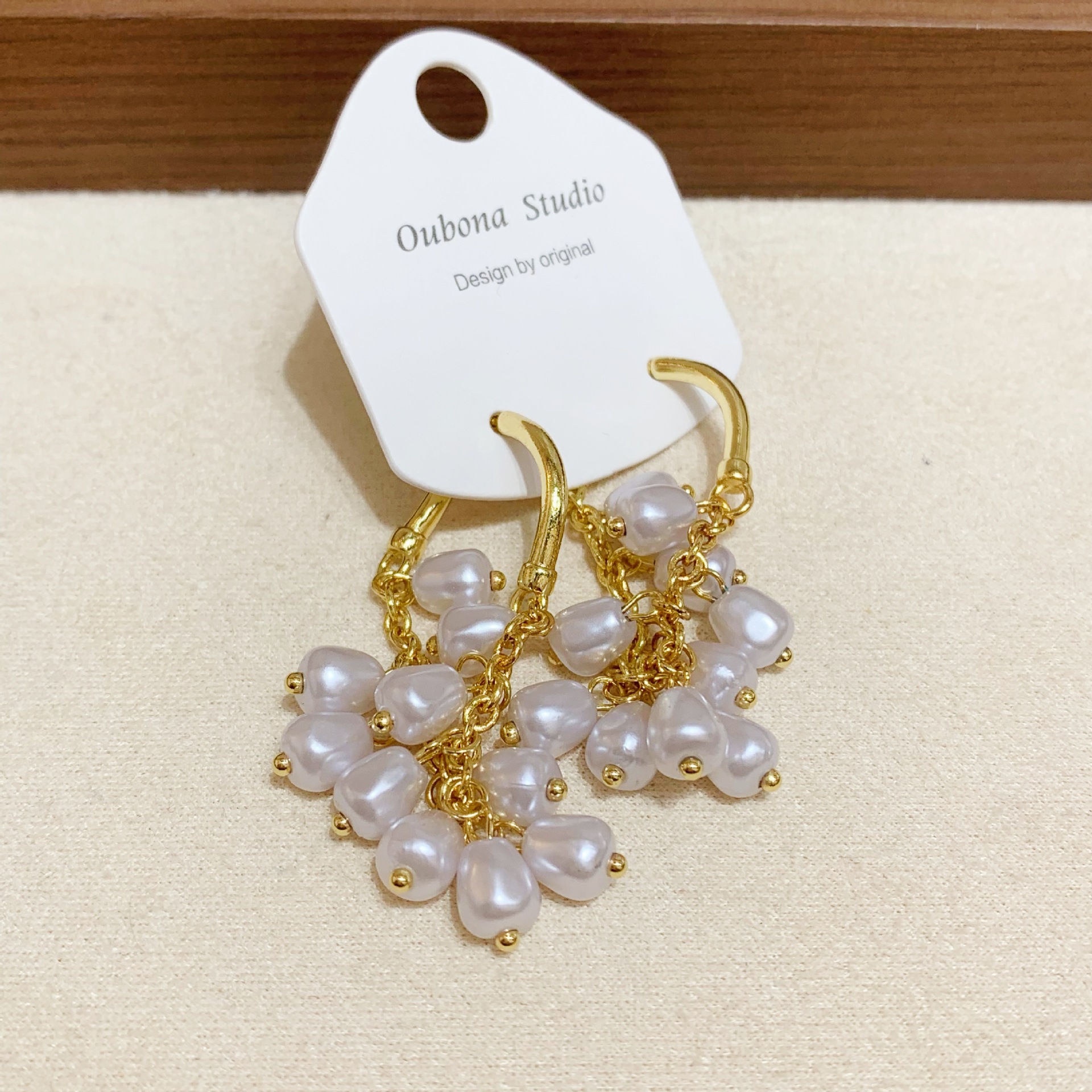 新款前后戴珍珠流苏耳环重工时尚轻奢小众设计感耳饰高级感耳钉女-阿里巴巴