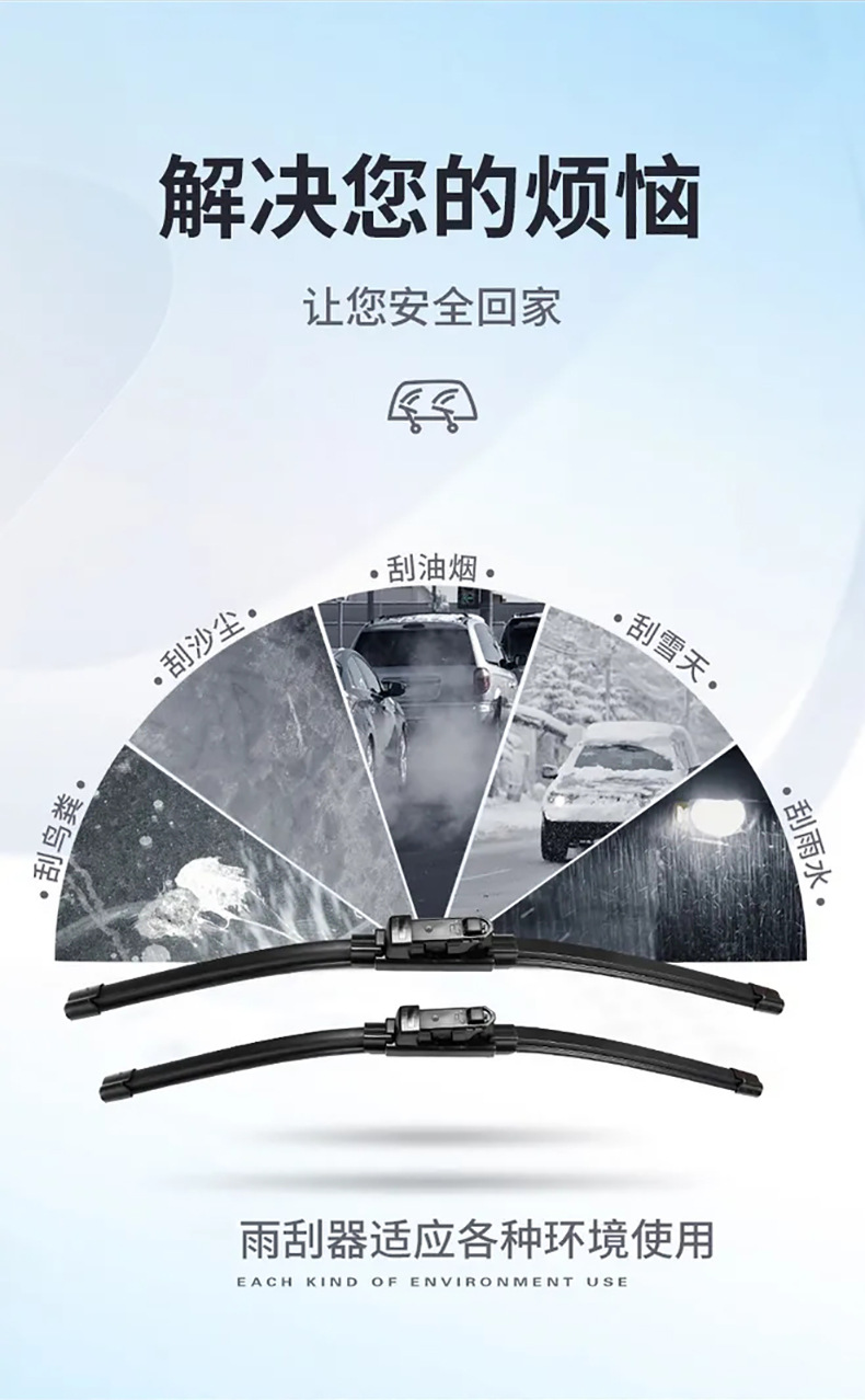 专用于奥迪Q5/Q5L双层胶条雨刮器后雨刷Q5(2010款-2018款)Q5L(201-阿里巴巴