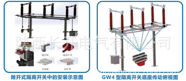陕西长开GW4-126/630A，GW4-126IIDW/1250A,126KV户外隔离开关-阿里巴巴