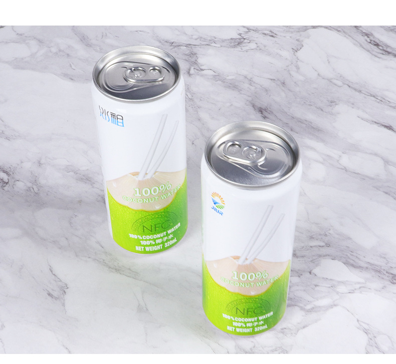 越南原装进口九日冰祖椰子水320ml*6听易拉罐100%椰子水多省包邮-阿里巴巴