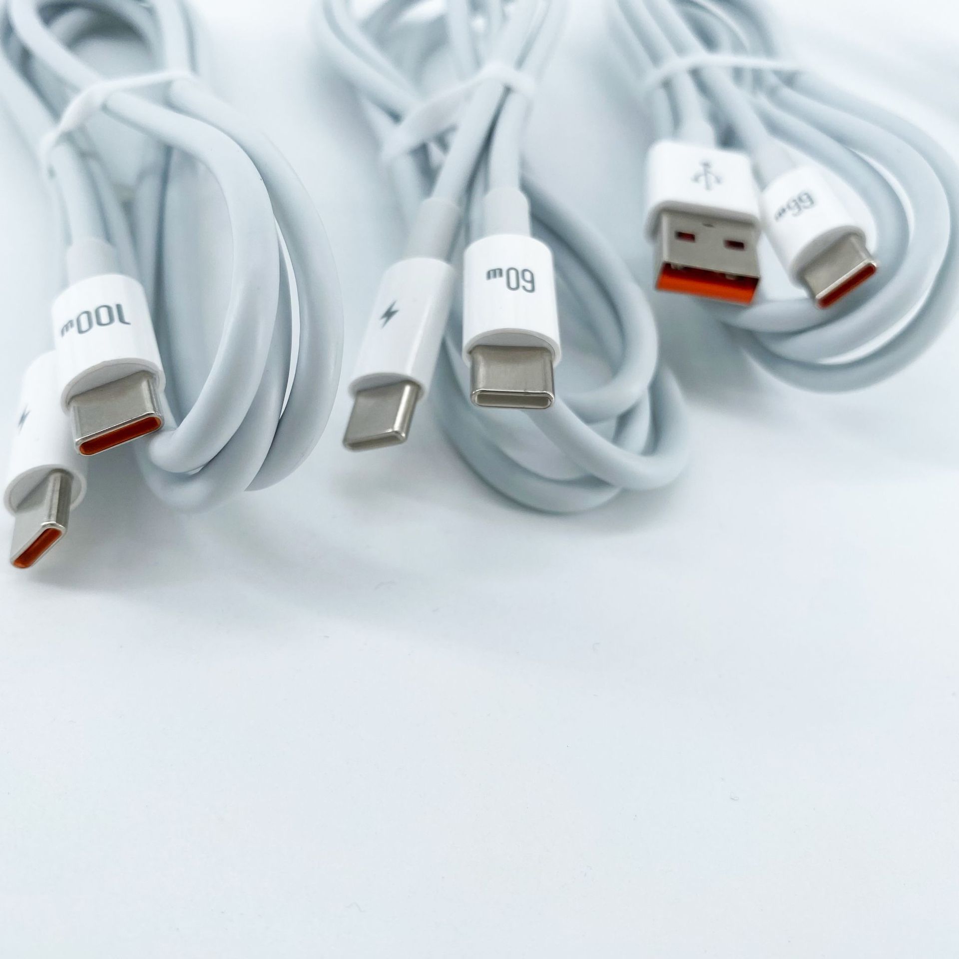 新款一拖二快充数据线适用华为苹果小米oppo充电线type-c头手机线-阿里巴巴