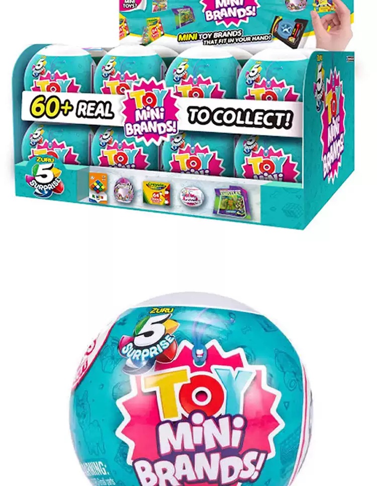 ZURU五倍超市惊喜蛋 抖音网红同款MINI拆拆球 潮流盲盒过家家玩具-阿里巴巴