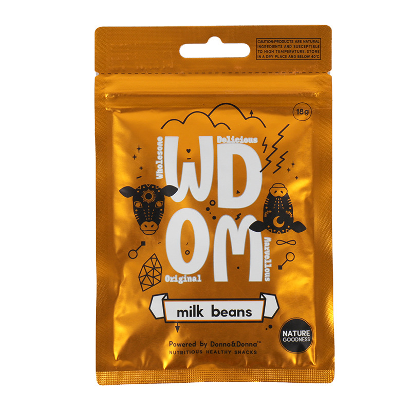 New Zealand WDOM milk slices 18g snack milk bean black Chocolate ...