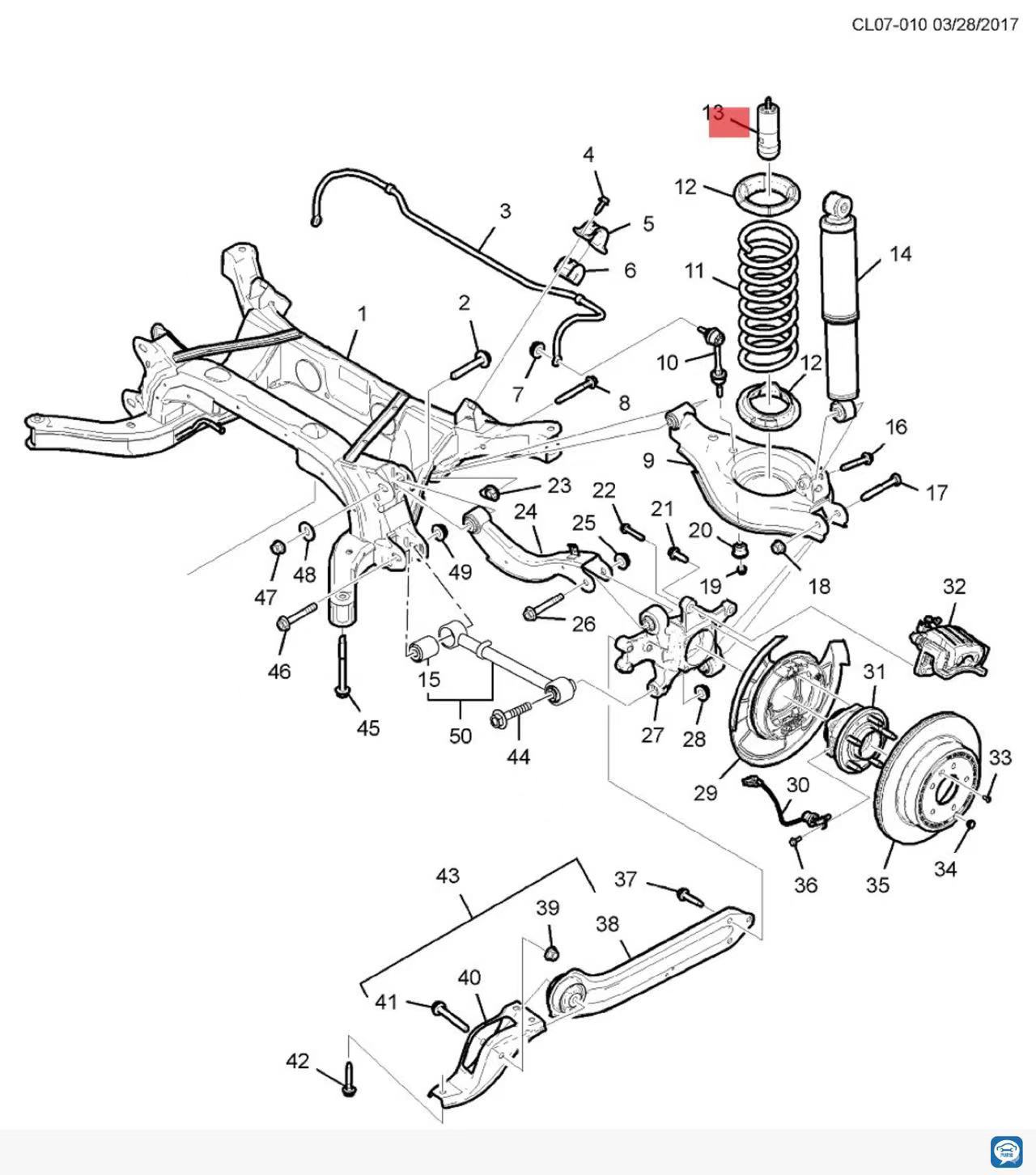 96626412 适用于雪佛兰科帕奇欧宝大宇减震器缓冲胶 后避震机胶套-阿里巴巴