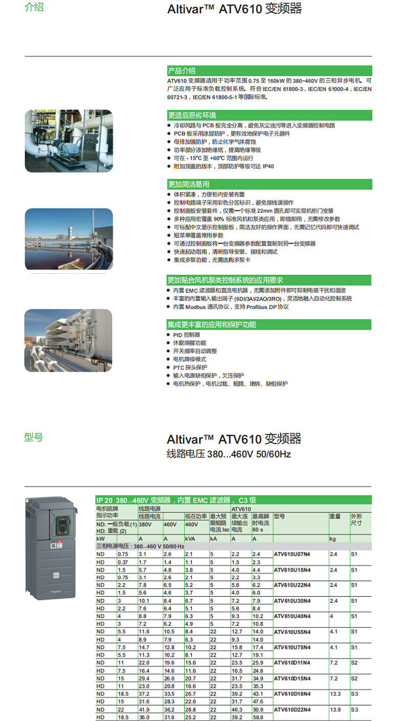供应 ATV610系列变频器 ATV610U30N4 三相380V 3KW变频器-阿里巴巴