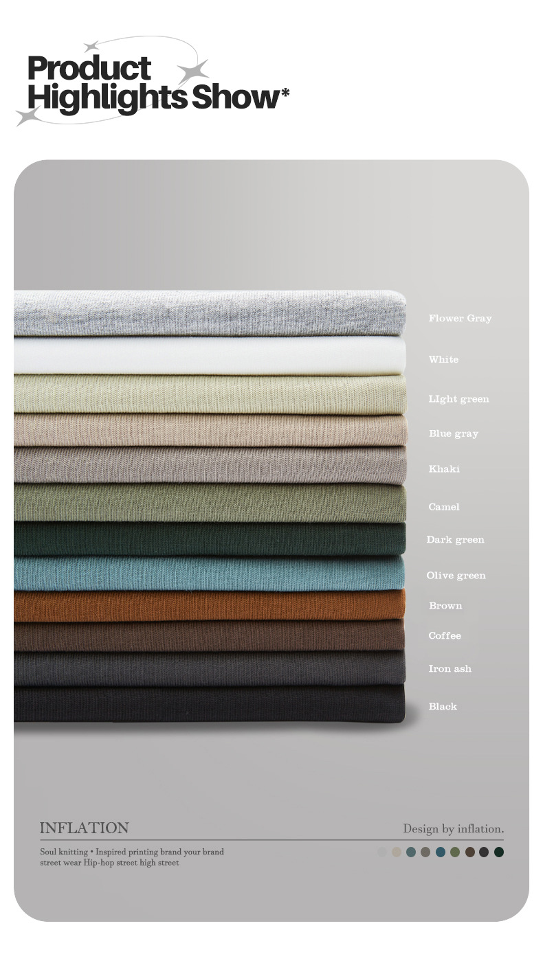 捷展男装|265G宽松短袖2025夏季精梳棉大地色FOG潮牌T恤2.0优化版-阿里巴巴