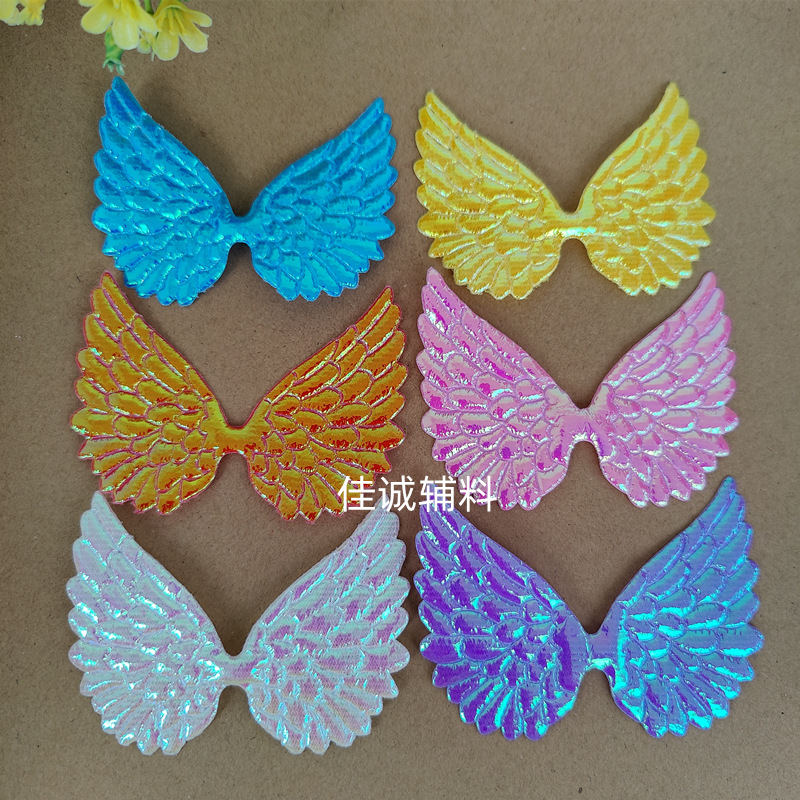 金银圣诞背包3CM8配件幻彩布1天使翅膀服装辅料翅膀DIY配件-阿里巴巴