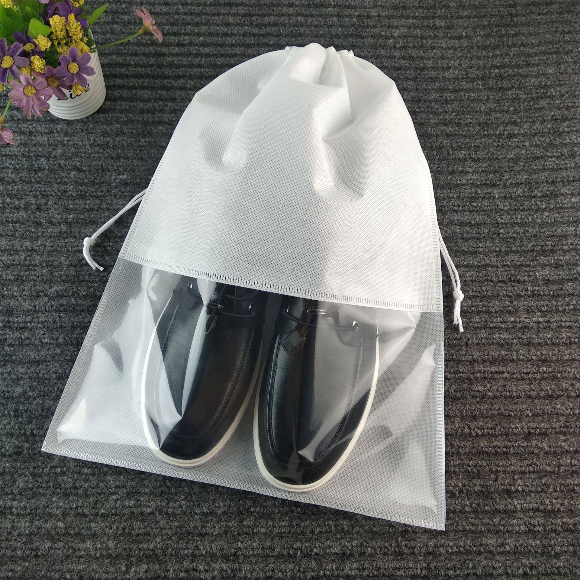 鞋袋装鞋子的收纳袋子旅行神器鞋包收纳包防尘袋家用透明旅游鞋套-阿里巴巴