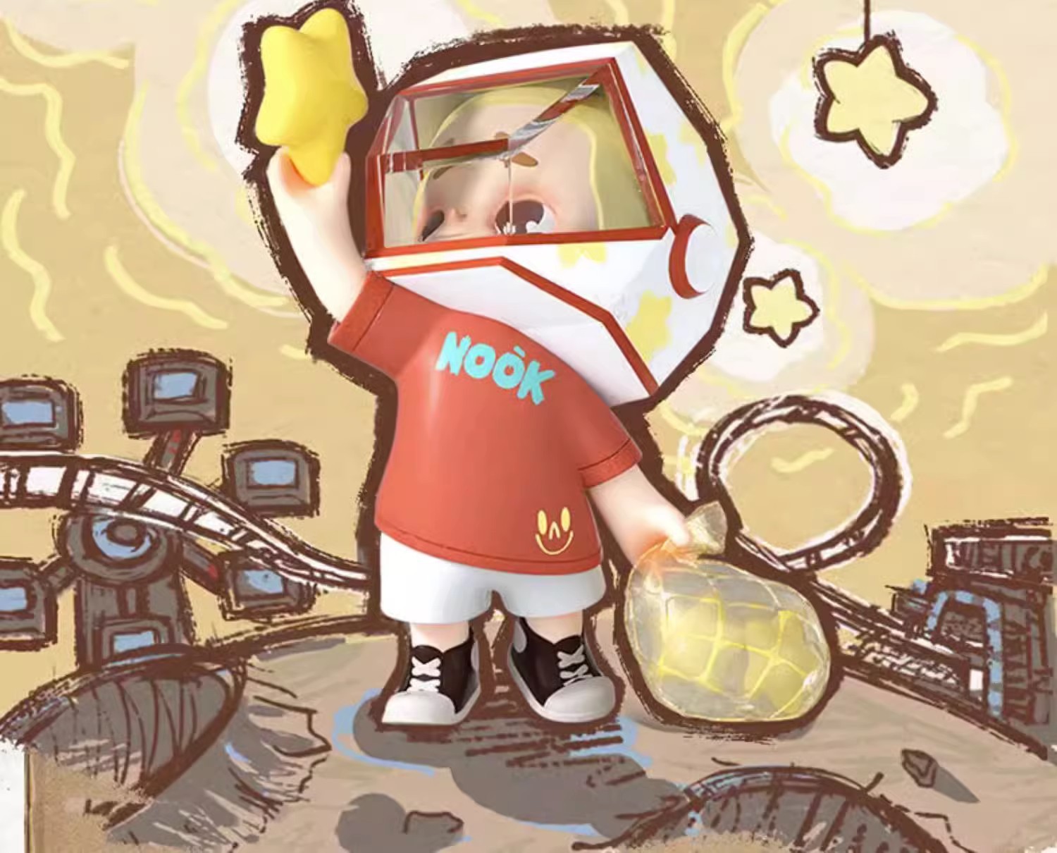 正版NOOK这个小孩系列盲盒潮玩手办周边心意礼物摆件批发-阿里巴巴